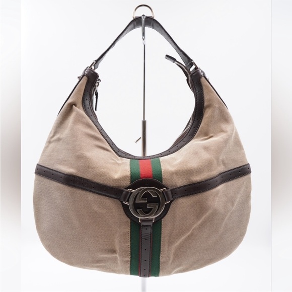 Gucci | Bags | Gucci Canvas Web Gg Reins Hobo | Poshmark